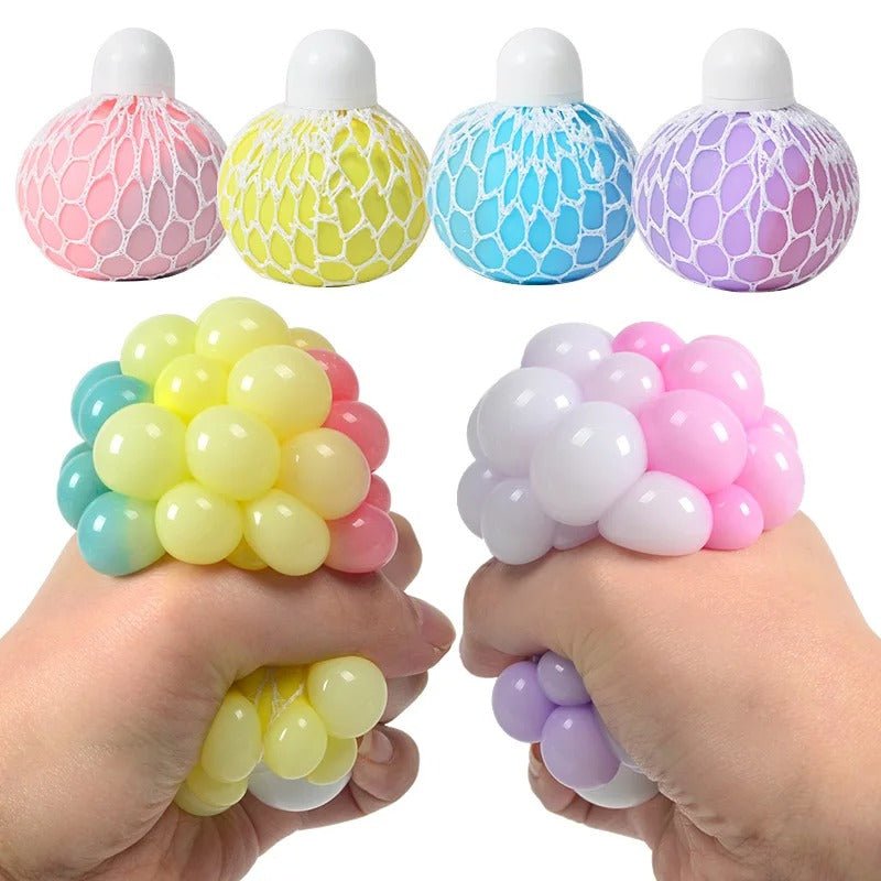 4x Neon Power Quetschball – Dein Ultimativer Stressbuster! 4er Set ...